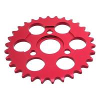 China Custom Red CNC Aluminum Rear Sprocket 420 for Honda Z50A Z50 Z50R Z50J Monkey Bike for sale