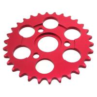China Custom Red CNC Aluminum Rear Sprocket 420 for Honda Z50A Z50 Z50R Z50J Monkey Bike for sale
