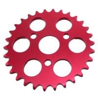 China Custom Red CNC Aluminum Rear Sprocket 420 for Honda Z50A Z50 Z50R Z50J Monkey Bike for sale