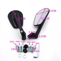 China Replace/Repair Purpose Carbon Fiber Motorcycle Wind Wing Mirrors with Modified Design for sale