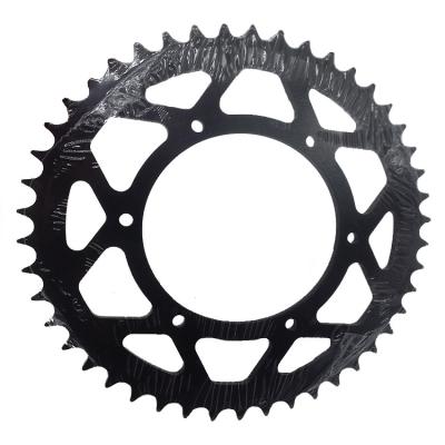China 46T Custom Black 520 7075 CNC Machined Anodized Aluminum Motorcycle Sprocket for Yamaha R6 for sale
