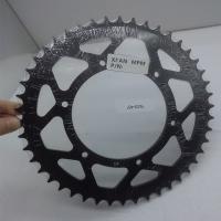 China 46T Custom Black 520 7075 CNC Machined Anodized Aluminum Motorcycle Sprocket for Yamaha R6 for sale