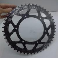 China 46T Custom Black 520 7075 CNC Machined Anodized Aluminum Motorcycle Sprocket for Yamaha R6 for sale