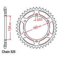 China Customized 7075 Aluminum Alloy Motorcycle Chain Sprockets for Honada CBR600 CBR 600RR for sale