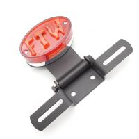 China Motorcycle Oval LED Tail Light with Adjustable Braking Bracket and Modified Efficiency for sale