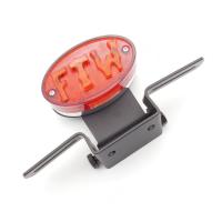China Motorcycle Oval LED Tail Light with Adjustable Braking Bracket and Modified Efficiency for sale
