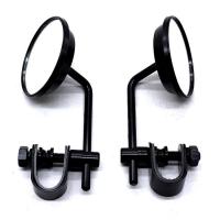 China Sample black plating round motorcycle rearview mirrors for harley davidson for sale