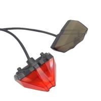 China ABS PC Material LED Beads Triangular Braking Driving Tail Light for Motorcycles Design for sale
