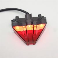 China ABS PC Material LED Beads Triangular Braking Driving Tail Light for Motorcycles Design for sale