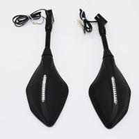 China Long-lasting Performance Universal Motorcycle Side Mirrors with Turn Signals Light for sale