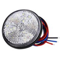 China Customizable 12V LED Reflector Brake Turn Signal Round Motorcycle Tail Light for Standards for sale