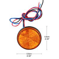 China Customizable 12V LED Reflector Brake Turn Signal Round Motorcycle Tail Light for Standards for sale
