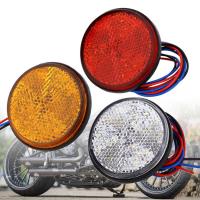 China Customizable 12V LED Reflector Brake Turn Signal Round Motorcycle Tail Light for Standards for sale