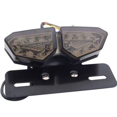 China 12-14V Multifunctional Motorcycle Tail Light with Turn Signals and Brake Function for sale