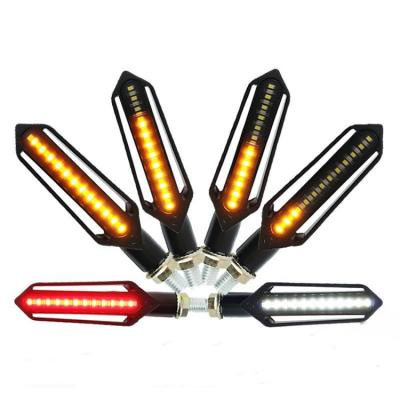 China Custom Modified Two-Color Streamer Running Water Turn Signal LED Light for Motorcycle for sale