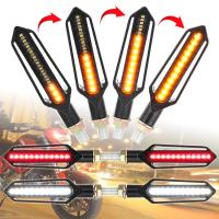 China Custom Modified Two-Color Streamer Running Water Turn Signal LED Light for Motorcycle for sale
