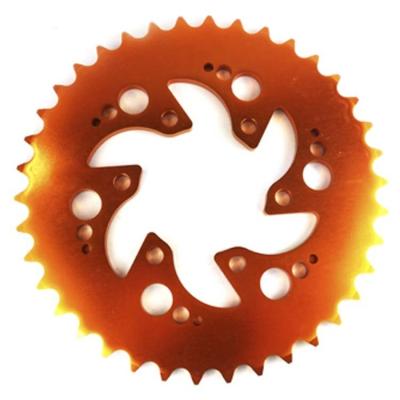 China Custom CNC Aluminum 520 38T Motorcycle Rear Sprocket for AKT TTX 180 OEM Service for sale