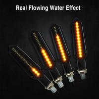 China Custom Modified Two-Color Streamer Running Water Turn Signal LED Light for Motorcycle for sale