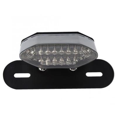 China Customized 12V Motorcycle Brake Steering 16 LED Tail Light with License Plate Light for sale