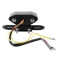 China Customized 12V Motorcycle Brake Steering 16 LED Tail Light with License Plate Light for sale
