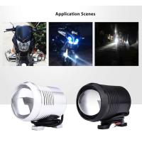 China Customized 10W Motorcycle LED Spot Light Fog Lights for DC12-60V Voltage Modification for sale