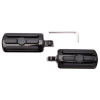 China Custom Black Foot Pegs Motorcycle Footpeg Footrest for Harley Davidson and Long-Lasting for sale