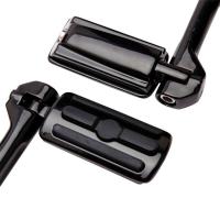 China Custom Black Foot Pegs Motorcycle Footpeg Footrest for Harley Davidson and Long-Lasting for sale