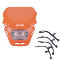 China Custom Black Square Dirt Bike LED Headlight Bulb with DC 12V Voltage Modification for sale
