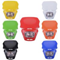 China Custom Black Square Dirt Bike LED Headlight Bulb with DC 12V Voltage Modification for sale
