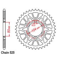 China Custom Logo CNC Aluminum 525 39T-46T Rear Sprocket for Kawasaki ZX10R Z1000 KLZ1000 Z900 for sale