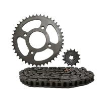 China Customized 43T/14T Chain Sprocket Front Teeth 14T A3 Steel for Bajaj Discover 150 Design for sale