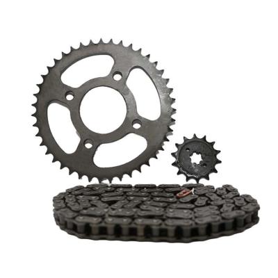 China Customized 43T/14T Chain Sprocket Front Teeth 14T A3 Steel for Bajaj Discover 150 Design for sale
