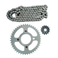 China Customized 43T/14T Chain Sprocket Front Teeth 14T A3 Steel for Bajaj Discover 150 Design for sale