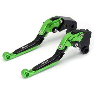China Customized CNC Aluminum Alloy Clutch and Brake Levers for Kawasaki Ninja 400 in Gold for sale