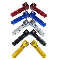 China Red Aluminum Alloy Motorcycle Foot Pegs with Folding and Customized CNC Modification for sale