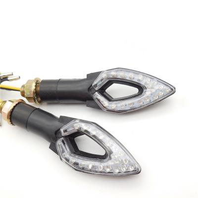 China ABS PC Material 12V Universal LED Turn Signal Light for Motorcycle for sale