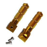 China Red Aluminum Alloy Motorcycle Foot Pegs with Folding and Customized CNC Modification for sale