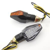 China 12V Universal Motorcycle LED Turn Signal Light for Replace/Repair Black/Water Transfer for sale