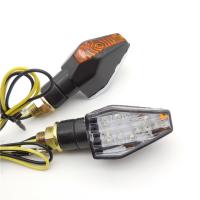 China 12V Universal Motorcycle LED Turn Signal Light for Replace/Repair Black/Water Transfer for sale