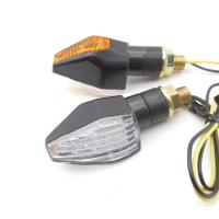 China 12V Universal Motorcycle LED Turn Signal Light for Replace/Repair Black/Water Transfer for sale