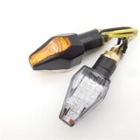 China 12V Universal Motorcycle LED Turn Signal Light for Replace/Repair Black/Water Transfer for sale