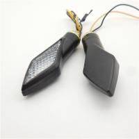 China Black 12V Motorcycle LED Turn Signal Light with Water Transfer Feature for sale
