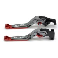 China Logo Customized Logo CNC Aluminum Alloy Folding Brake Clutch Lever for Yamaha MT03 MT2 for sale