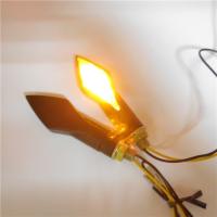 China Black 12V Motorcycle LED Turn Signal Light with Water Transfer Feature for sale