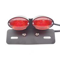 China Advanced ABS AS Motorcycle Round Brake Tail Light With Turn Signal for sale