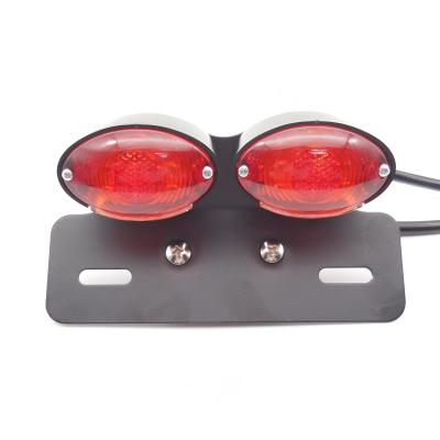 China Advanced ABS AS Motorcycle Round Brake Tail Light With Turn Signal for sale