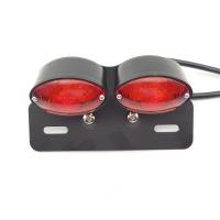 China Advanced ABS AS Motorcycle Round Brake Tail Light With Turn Signal for sale