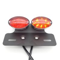 China Advanced ABS AS Motorcycle Round Brake Tail Light With Turn Signal for sale