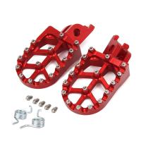 China Custom CNC Aluminum Alloy Dirt Bike Moto Foot Pegs for Honda CR CRF 125 250 500 230 450R for sale