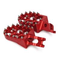 China Custom CNC Aluminum Alloy Dirt Bike Moto Foot Pegs for Honda CR CRF 125 250 500 230 450R for sale